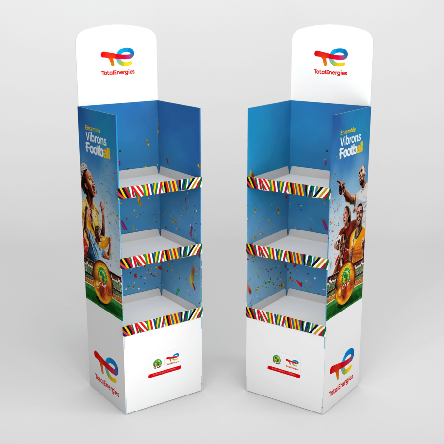 TotalEnergies : PLV évènementielles pour la CAN 2022 - Publidée